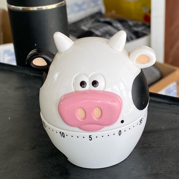 Kitchen | Joie Cow Kitchen Timer Farm Animals White Black Pink ...